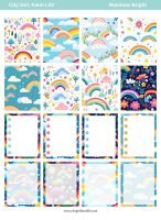 Rainbow Planner Stickers | City Girl, Farm Life